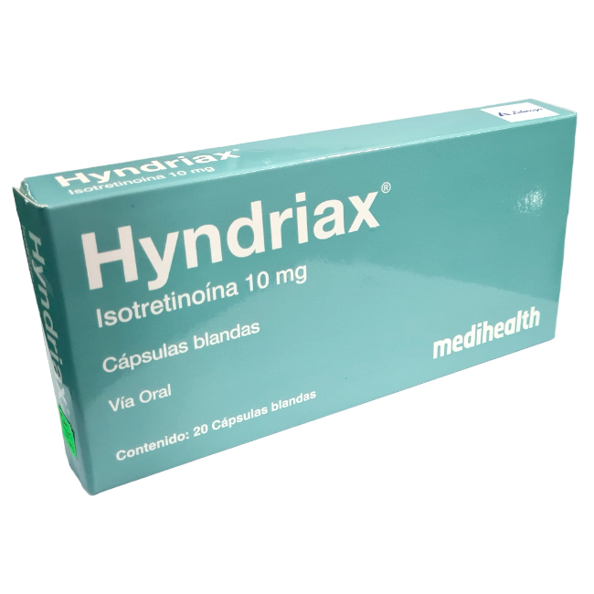 Hyndriax Isotretinoina 10mg – Tratamiento para formas graves de Acné ...