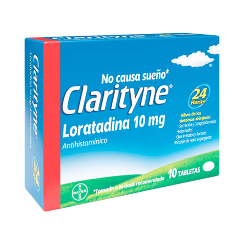 Clarityne Tabletas 10mg Tratamiento Rinitis Alérgica – Farmacias Julios ...