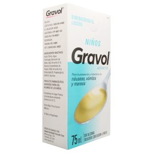 Gravol Niños | Antiemético Líquido con Dimenhidrinato | Sabor a Frutas ...