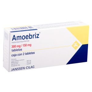 Amoebriz Tabletas 300mg / 150mg Tratamiento Parasitosis Intestinal ...