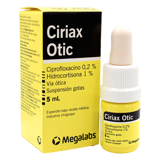 Ciriax Otic 5 ml (Suspensión Gotas) vía Ótica – Farmacias Julios Panamá