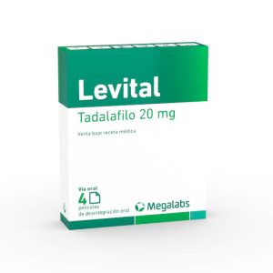Levital Films Tadalafilo 20mg Tratamiento Disfunción Eréctil ...