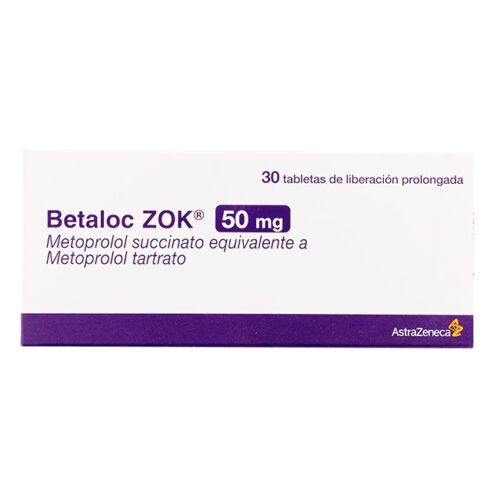 Betaloc Zok Metoprolol 50mg – Farmacias Julios Panamá