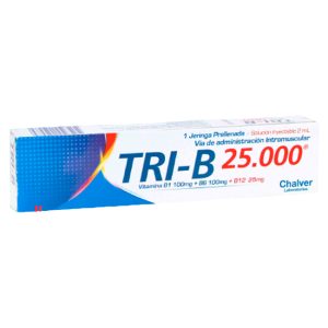 Tri B Solución Inyectable 25.000 Jeringa 2ml - Farmacias Julios Panamá
