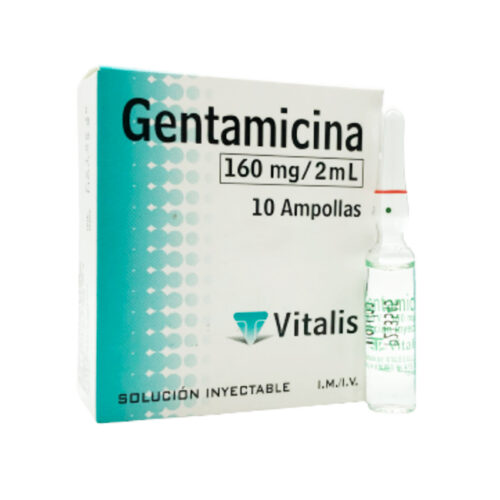 Gentamicina 160mg/2mL Solución Inyectable Vitalis – Farmacias Julios Panamá