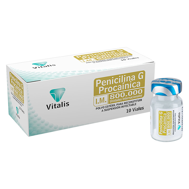 Penicilina G Procaínica 800.000 U.I. – Farmacias Julios Panamá