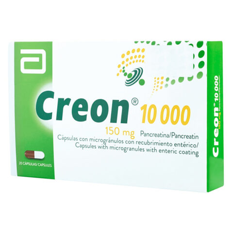 Creon 10.000 Pancreatina 150mg - Farmacias Julios Panamá