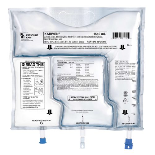 Kabiven Nutrición Parenteral Total en Bolsa Tricameral - Farmacias ...