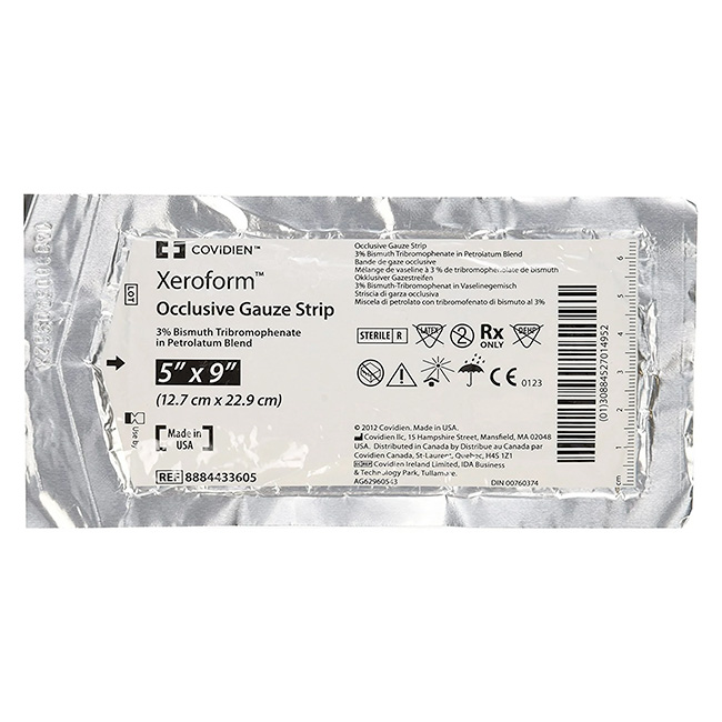 Xeroform Occlusive Gauze Strip 5×9 pulgadas (12.7×22.9cm) – Farmacias ...